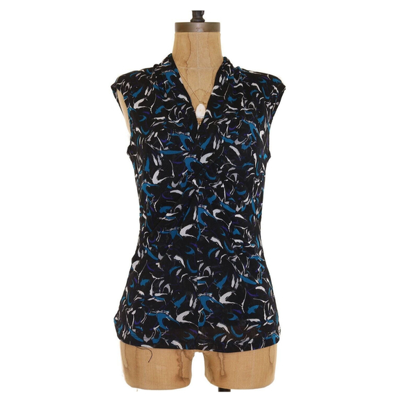 Kenneth Cole | Tops | Kenneth Cole New York Top S Cap Sleeve Mesh ...